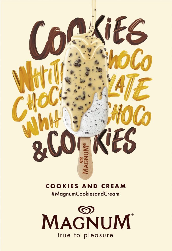 Magnum推出全新口味Magnum Cookies and Cream冰淇淋！一口下去幸福感爆棚！ | WOAH.MY