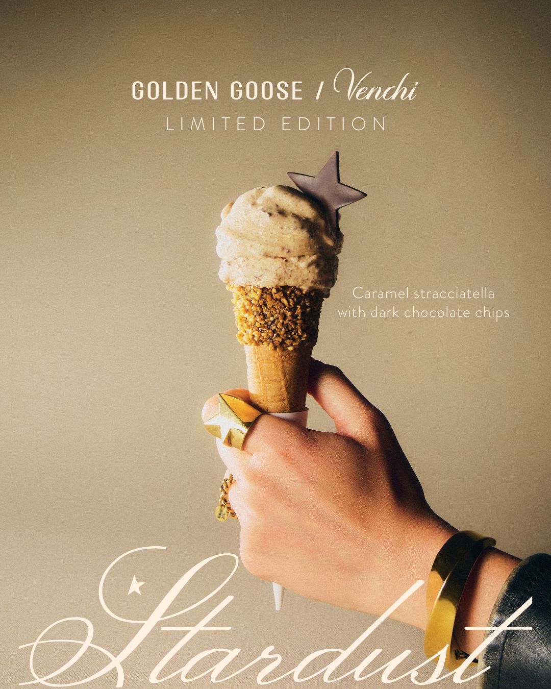 Venchi携手Golden Goose推出联名限定冰淇淋口味“Stardust” | WOAH.MY